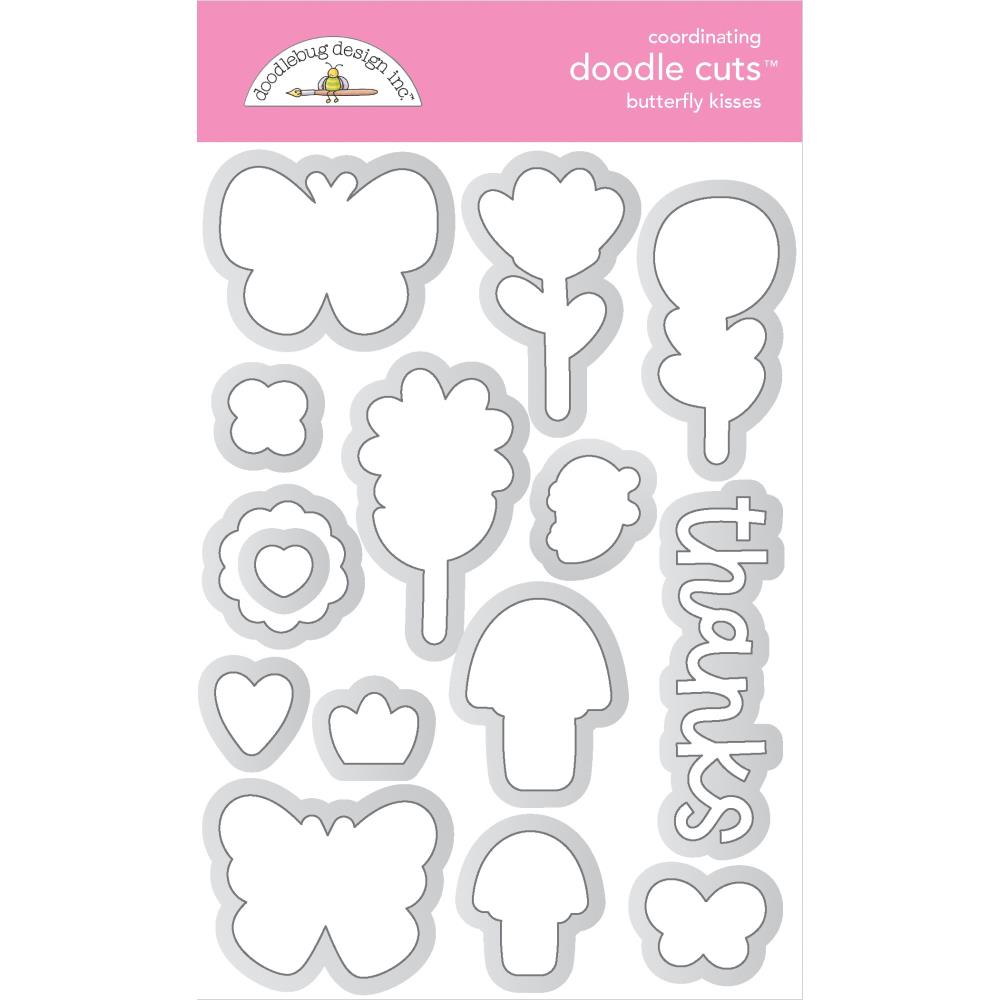 Doodlebug Doodle Cuts Dies Butterfly Kisses Captured Hearts Australia