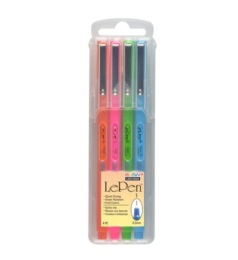 LePen - Bright Colours - 4 piece set – Captured Hearts Australia